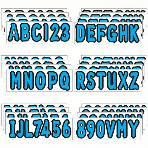 3" Boat Registration Numbers and Letters Sticker Decals Custom ...