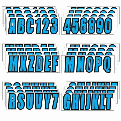 3" Boat Registration Numbers and Letters Sticker A-Z Letters & 0-9 ...