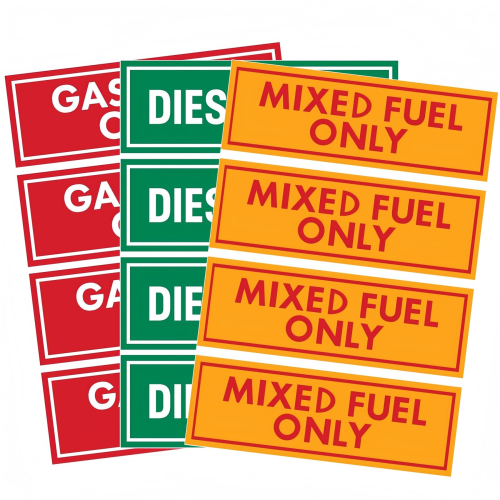 12 Pcs Diesel Only & Gasoline Only & Mixed Fuel Only Stickers for Fuel ...