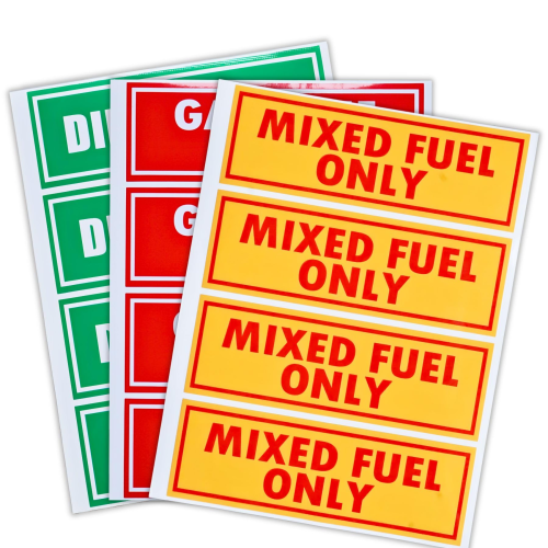 12PCS Diesel Only Gasoline Only and Mixed Fuel Only Sticker Combo Vinyl ...