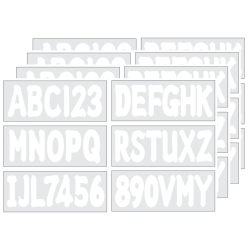 JLM MARINE 4 Sets 3" Alpha-Numeric Registration Identification Numbers ...