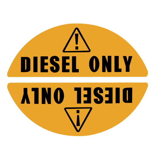 1 Pair of Diesel Only Stickers for Car Van Truck Vehicle Boat Oil Tank ...